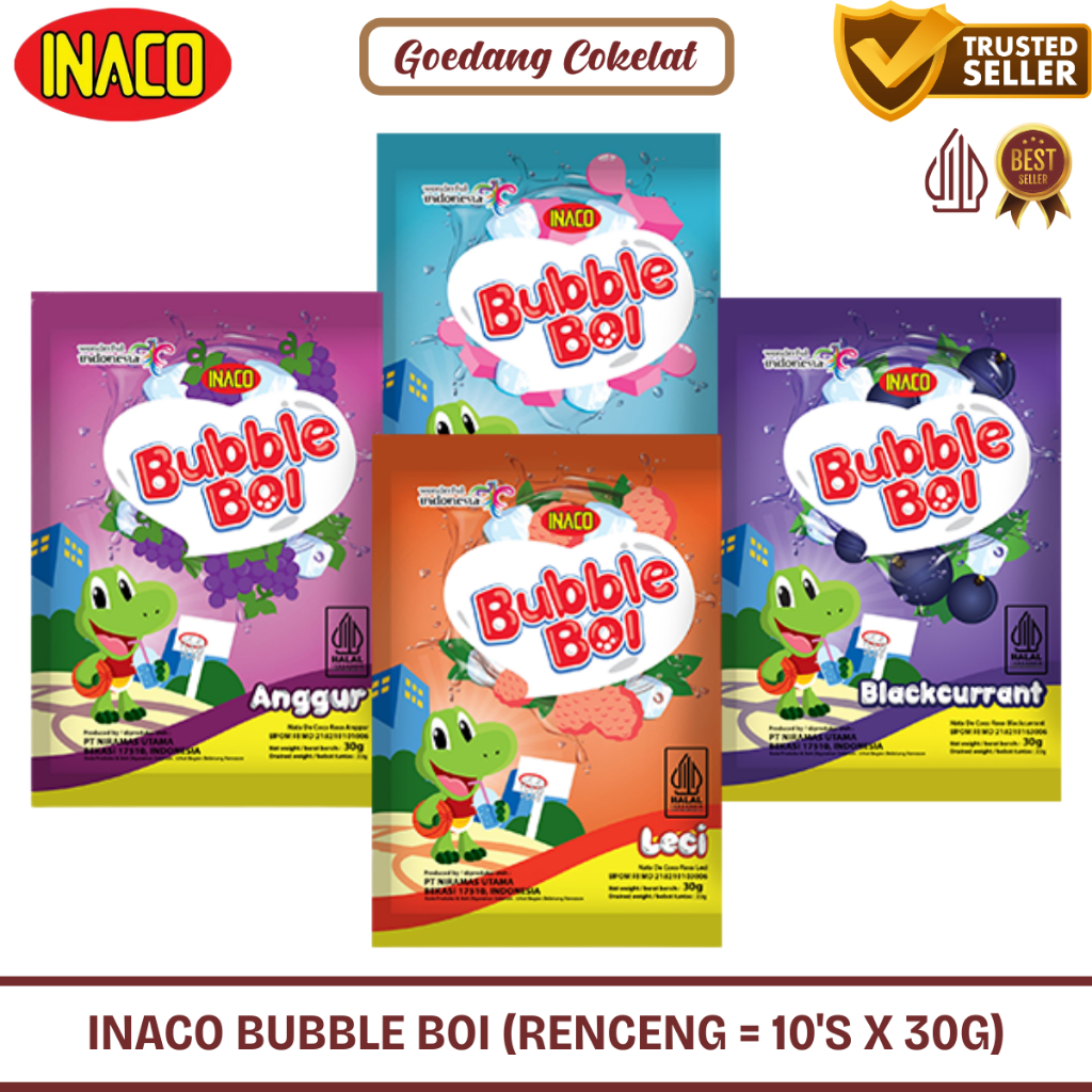 Jual INACO Nata De Coco Bubble Boi Rasa Blackcurrent Bubble Gum Anggur ...