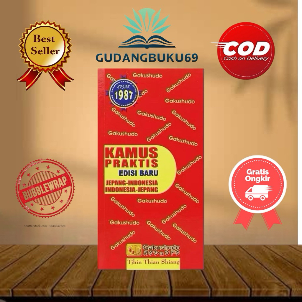 Jual Kamus Praktis Jepang Indonesia-Indonesia Jepang Metode Gakushudo ...