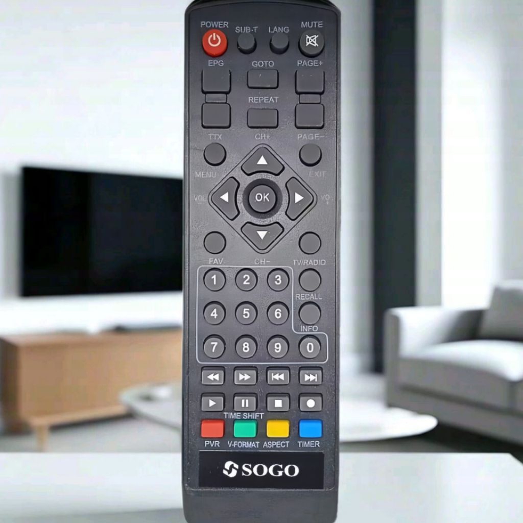Jual REMOT REMOTE STB SET TOP BOX DVB T2 SOGO LANGSUNG BISA DIGUNAKAN ...