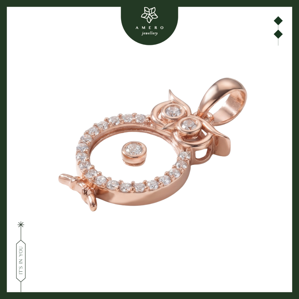 Jual Liontin Emas Rose Gold 17K Leora LL-76 Amero Jewellery | Shopee ...