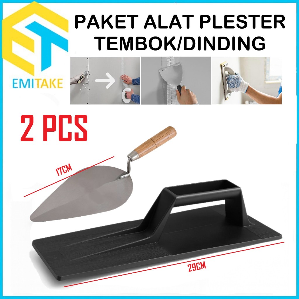Jual Paket Alat Tukang Isi 2 Roskam PVC Dan Sendok Semen Plester Acian ...