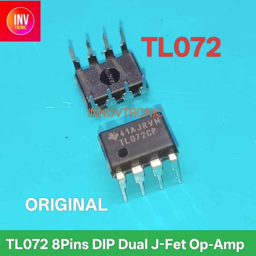 Jual IC TL072 Original DIP TL 072 8PIN 2Ch Low noise JFET Input Op-Amp ...