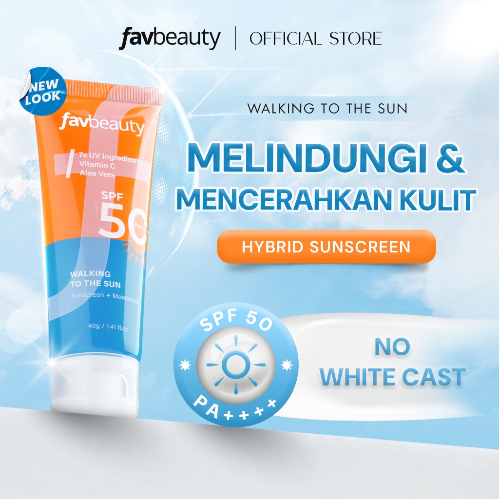 Jual Fav Beauty Sunscreen SPF 50 PA++++ Walking To The Sun | 7x UV ...