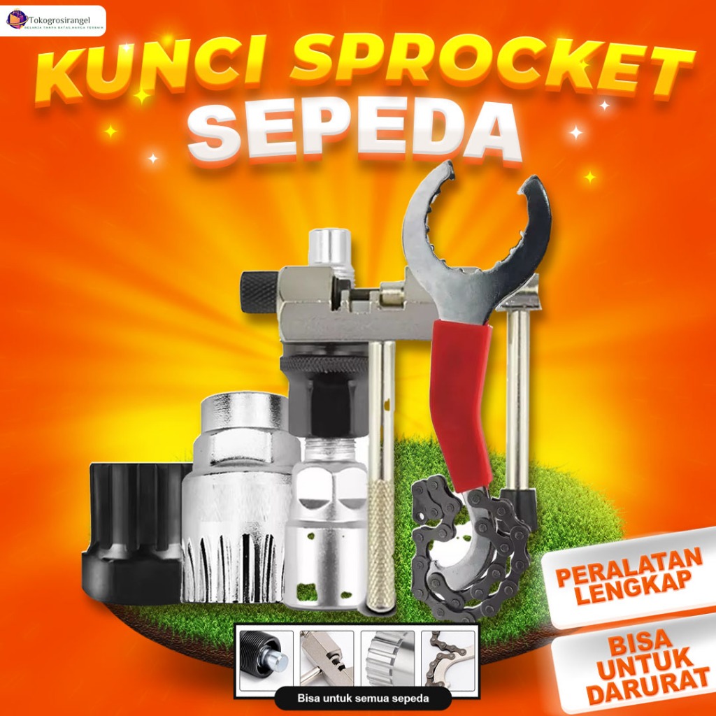 Jual Kunci Sprocket Sepeda Kunci Sepeda 5 in 1 Alat Reparasi Sepeda ...