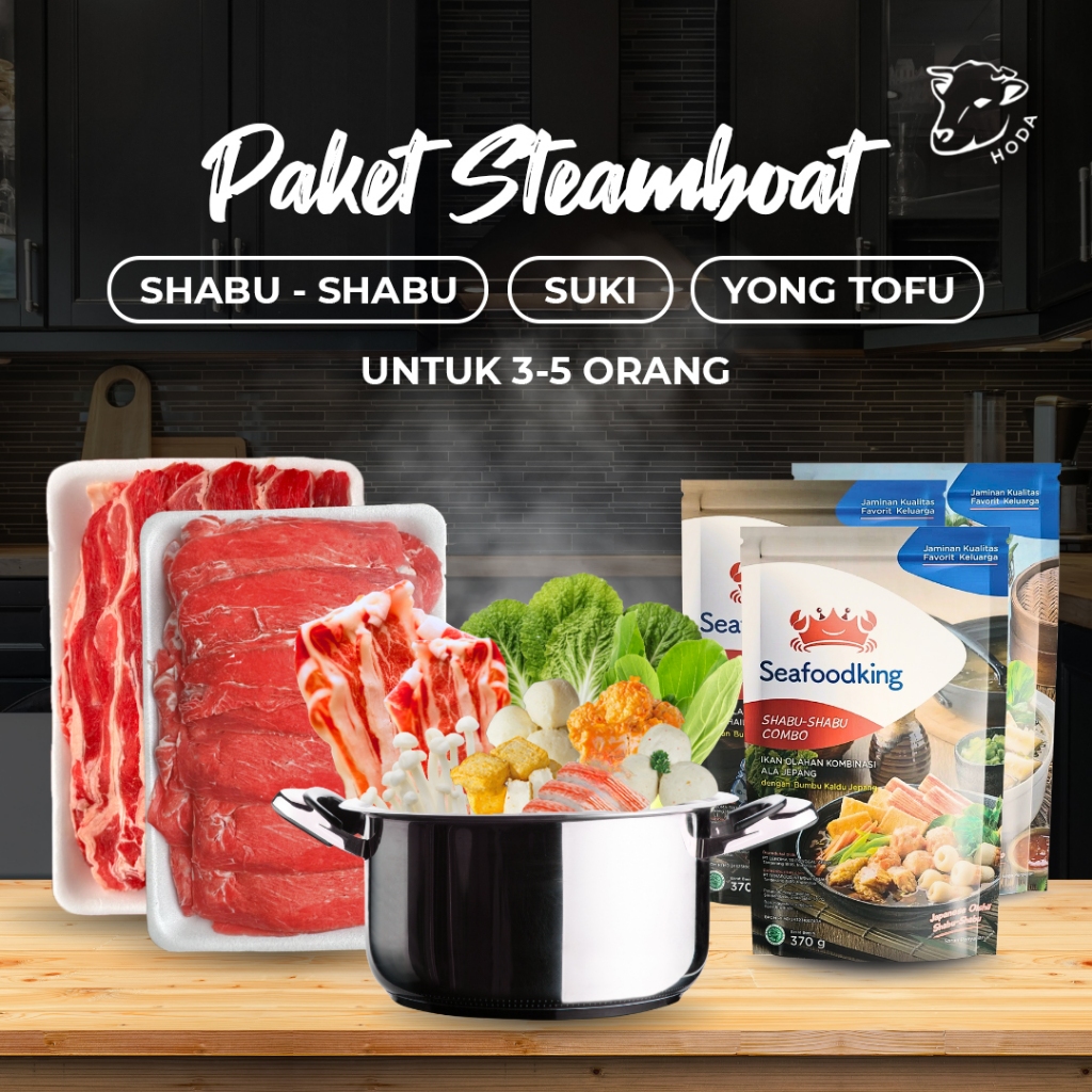 Jual Paket Shabu Shabu / Sukiyaki / Steamboat Beef Slice AUS + Bumbu ...