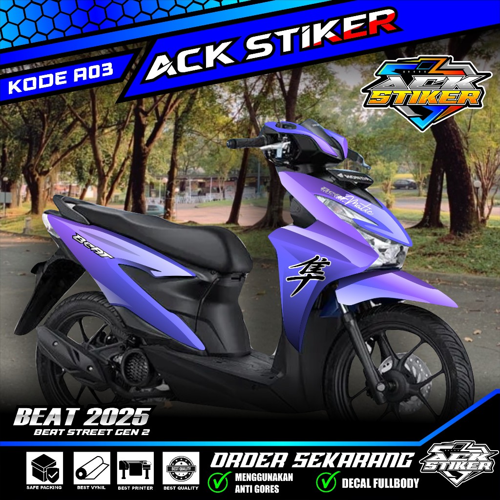 Jual (COD) Decal Stiker BeAT New DELUXE BeAT STREET Gen 2 Full Body ...