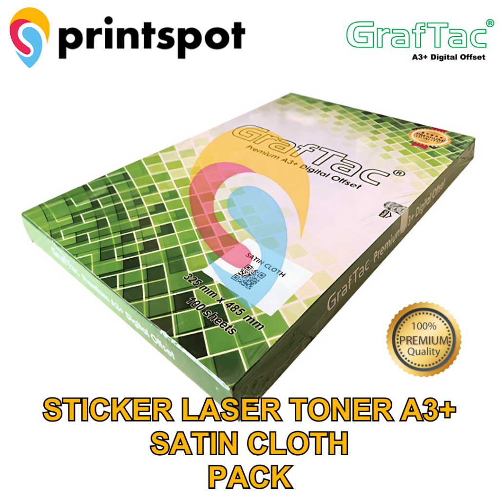 Jual Graftac Sticker Vinyl Satin Cloth A3+ Stiker Kain Label Fashion ...