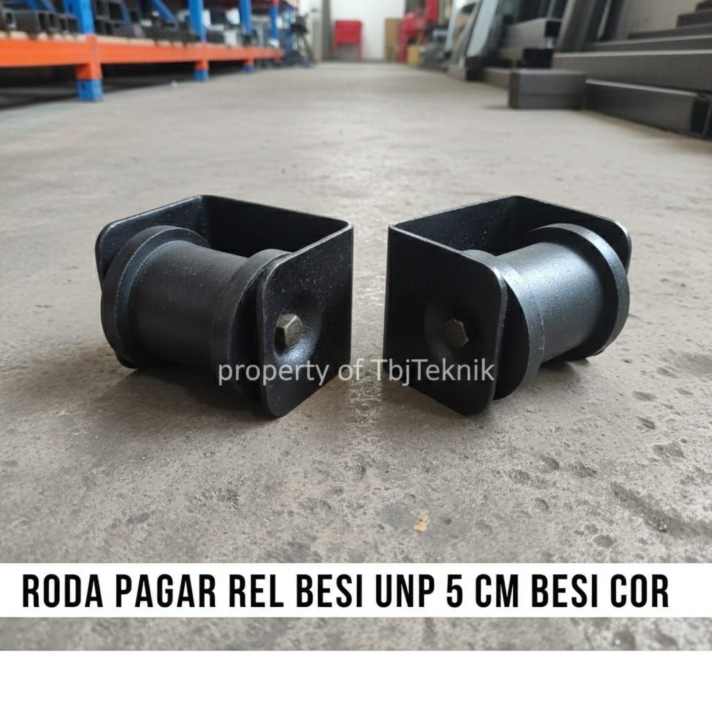 Jual roda pagar rel besi jalur besi UNP 5 cm | Shopee Indonesia