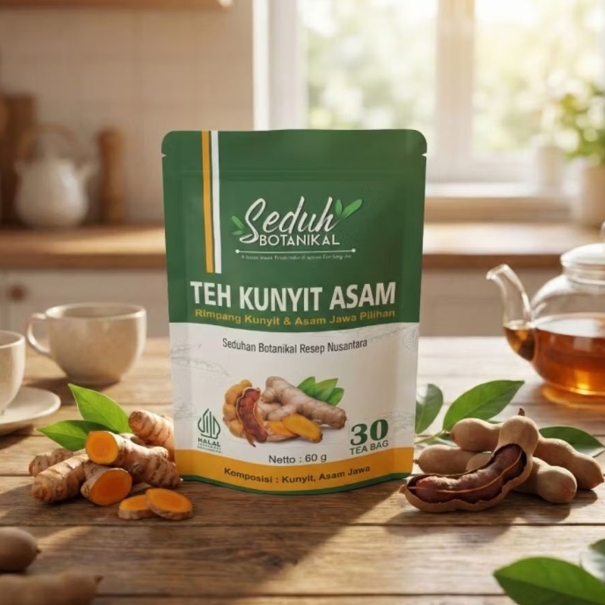 Jual SEDUH BOTANIKAL Teh Kunyit Asam | Teh Celup Kunyit Asam JSR | Teh ...