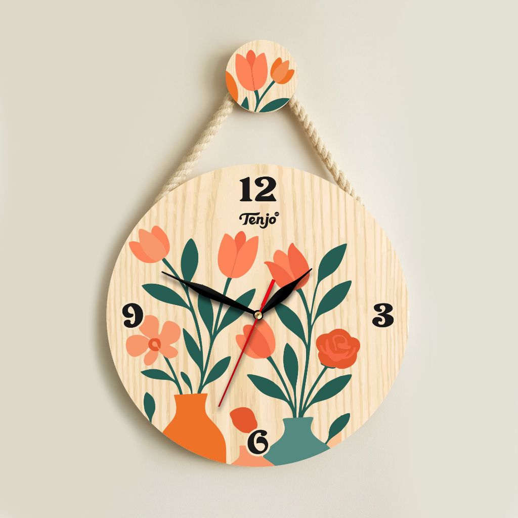 Jual JAM DINDING GANTUNG / JAM DINDING KAYU AESTHETIC / JAM DINDING ...