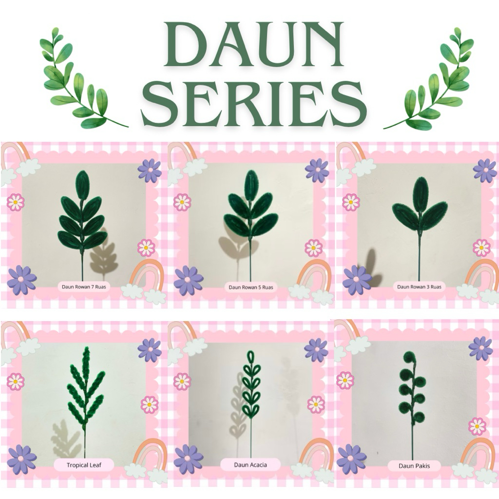 Jual [[ DAUN ]] Kawat Bulu Satuan / Bunga Kawat Bulu 1 Tangkai / Bunga ...