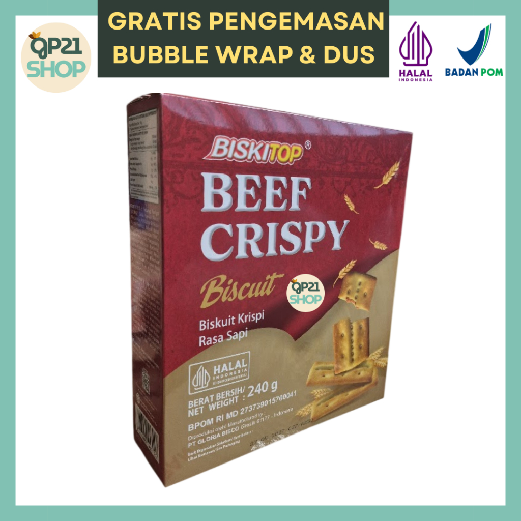 Jual Biskitop Beef Crispy Biscuits Box 240gr - Biskuit Renyah Rasa Sapi ...