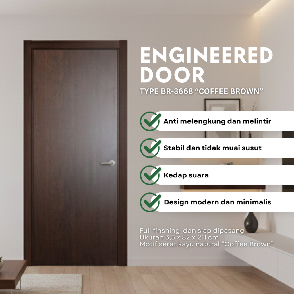 Jual Pintu Kamar & Pintu Ruangan - Pintu Kayu Engineering PVC Sheet ...