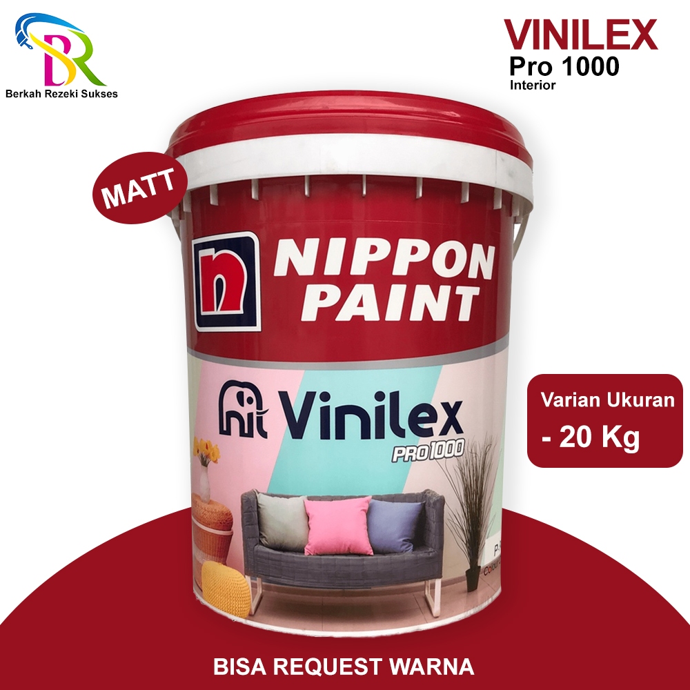 Jual CAT TEMBOK NIPPON VINILEX PRO 1000 20KG , NIPPON INTERIOR | Shopee ...