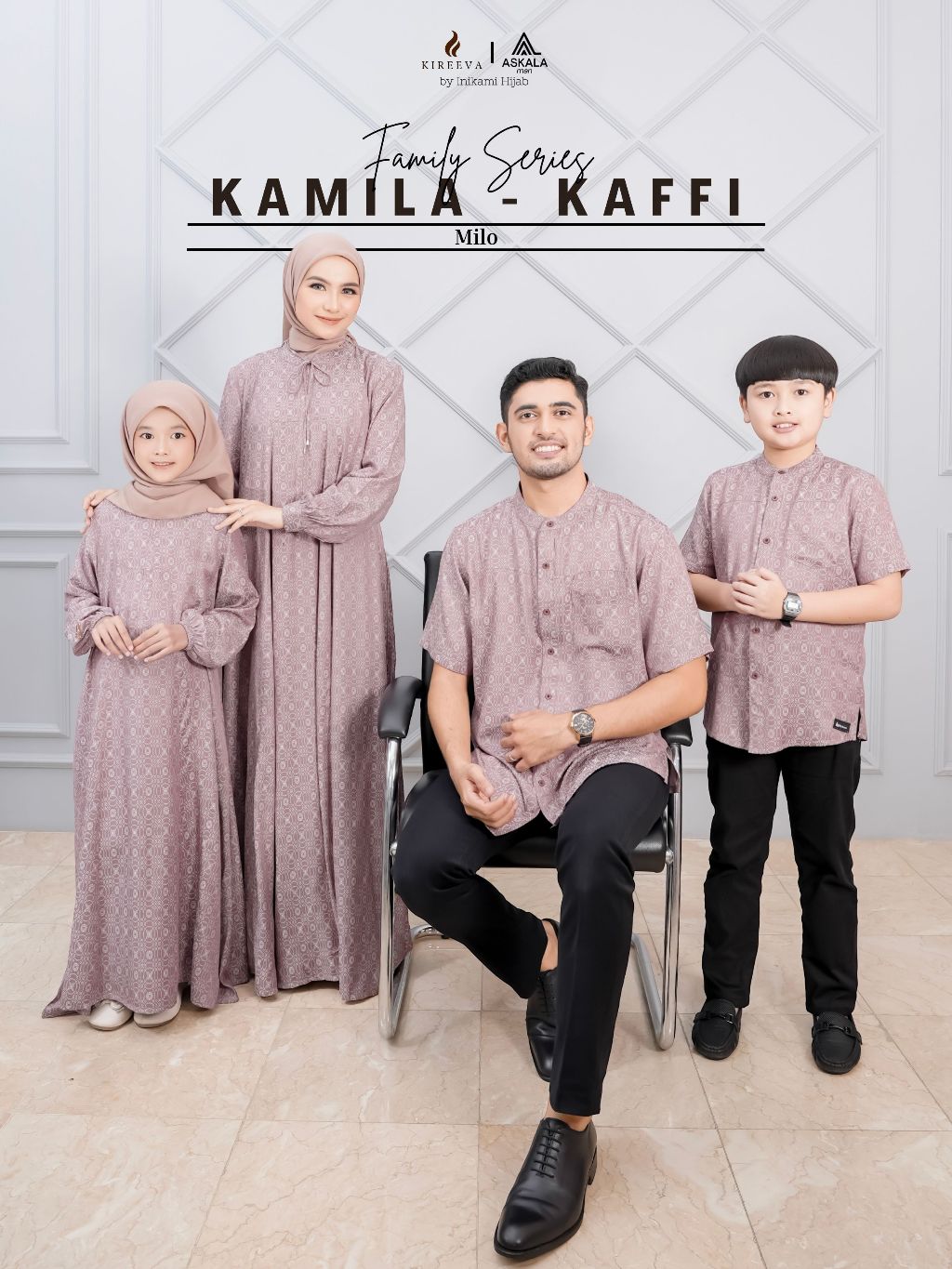 Jual IniKami Seragam Keluarga Lebaran 2026 Kamila Kaffi Sarimbit Adem ...