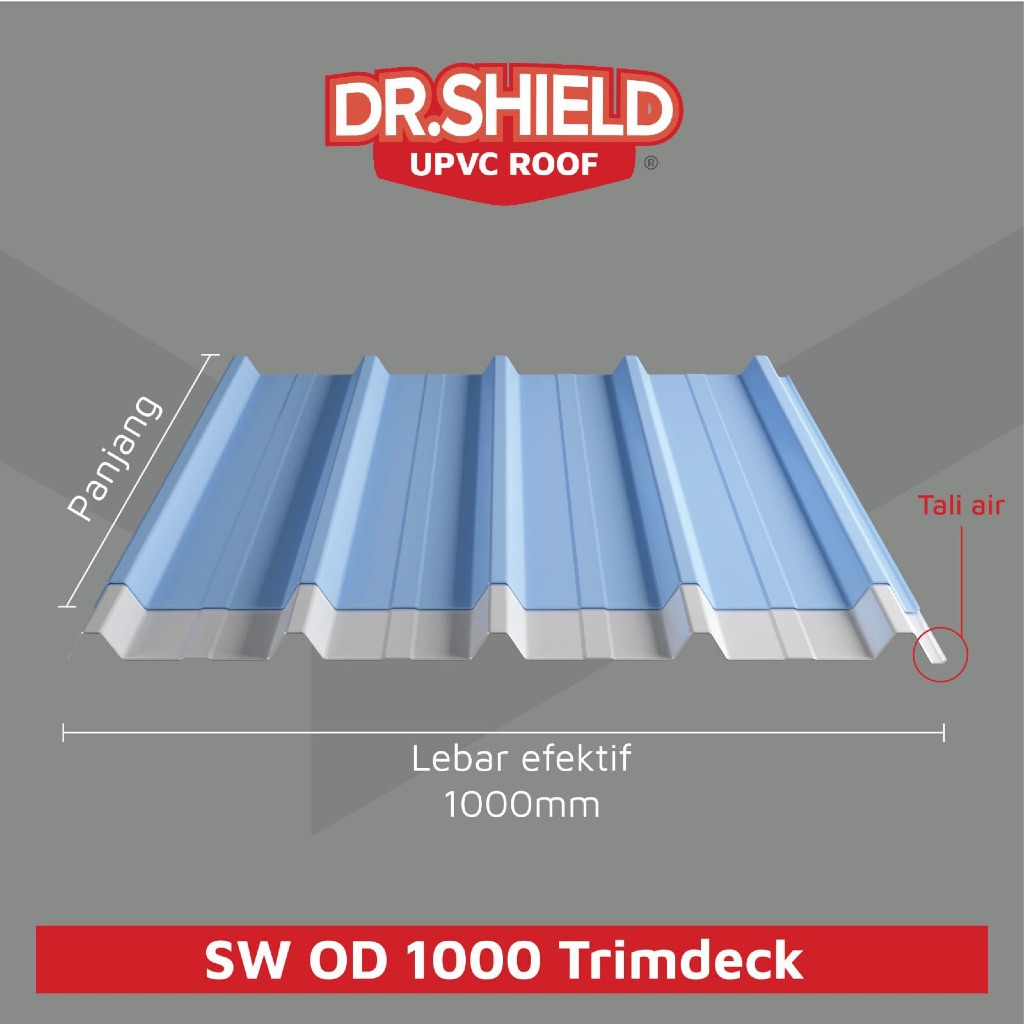 Jual Dr.Shield Single Wall OD 1000 mm Trimdeck DOFF 1,2 mm Putih ...