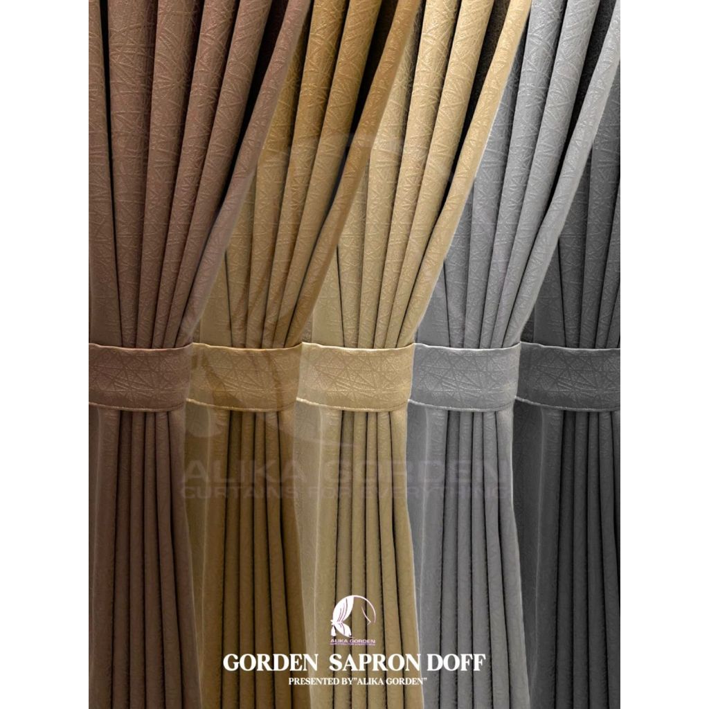 Jual Gorden Jendela Blackout Motif Safron Tirai Minimalis Gordeng Ruang ...