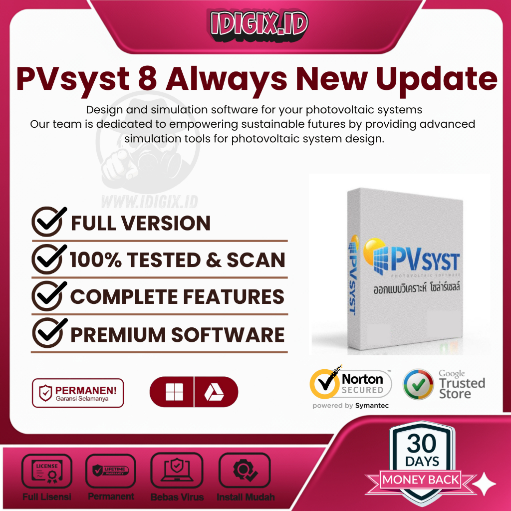Jual PVsyst 8 2026 - software design PLTS Versi 8.0.19 | Shopee Indonesia