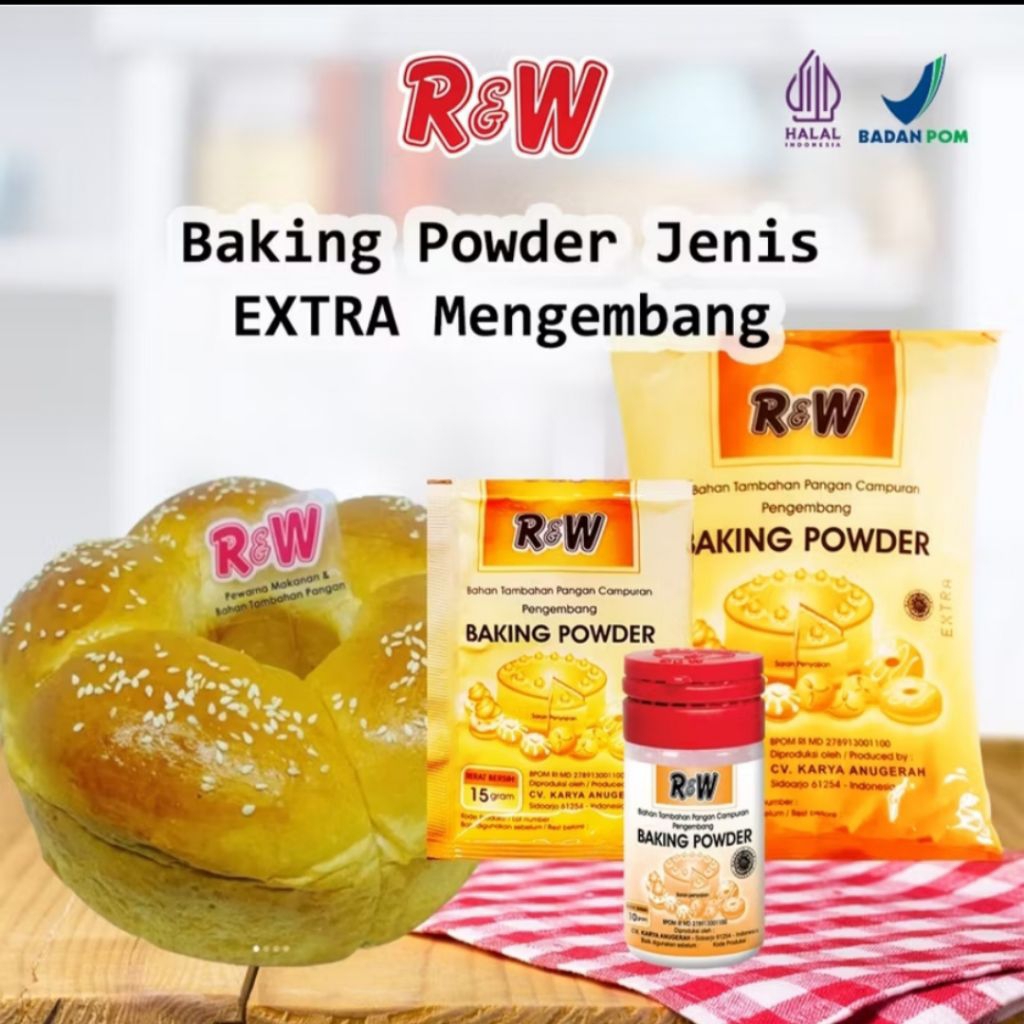 Jual Rw Baking Powder double action R&W pengembang aneka kue kemasan ...