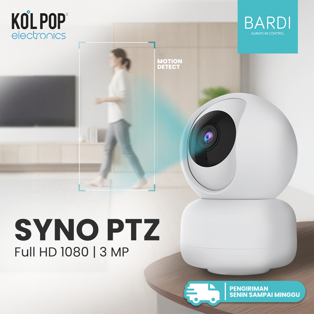 Jual BARDI Smart IP Camera Indoor PTZ Syno Full HD 3mp | Shopee Indonesia