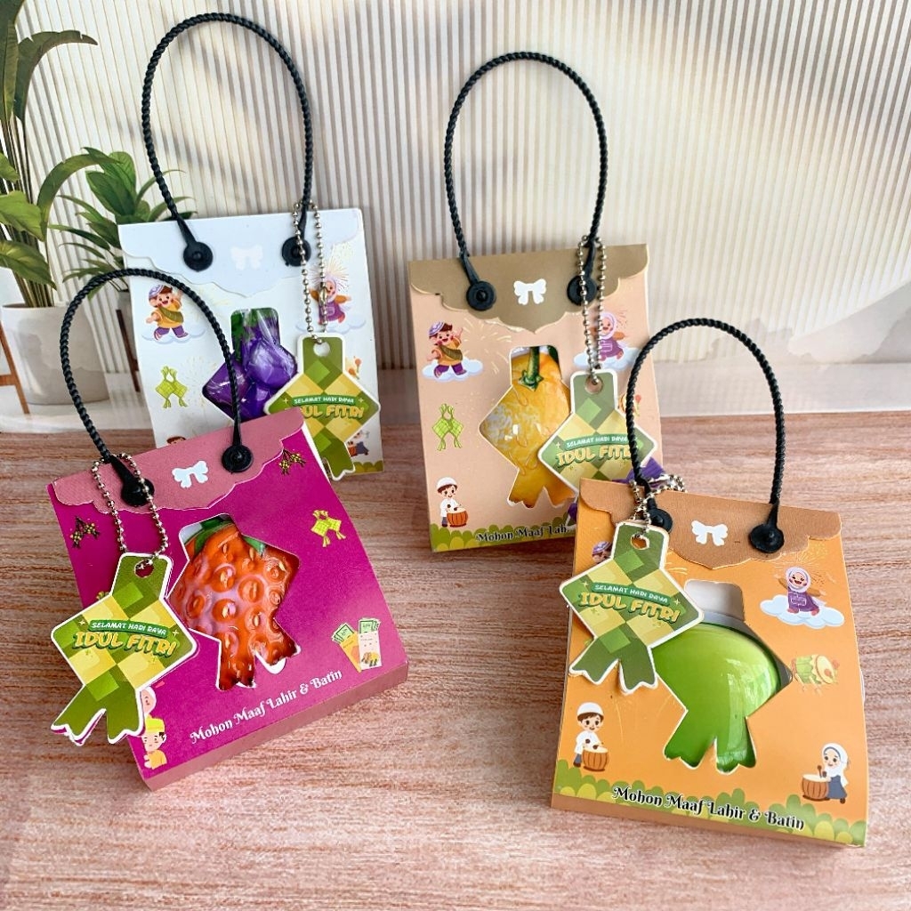 Jual Mini Parcel Lebaran Isi 10 Pasang lengkap include tali dan bandul ...