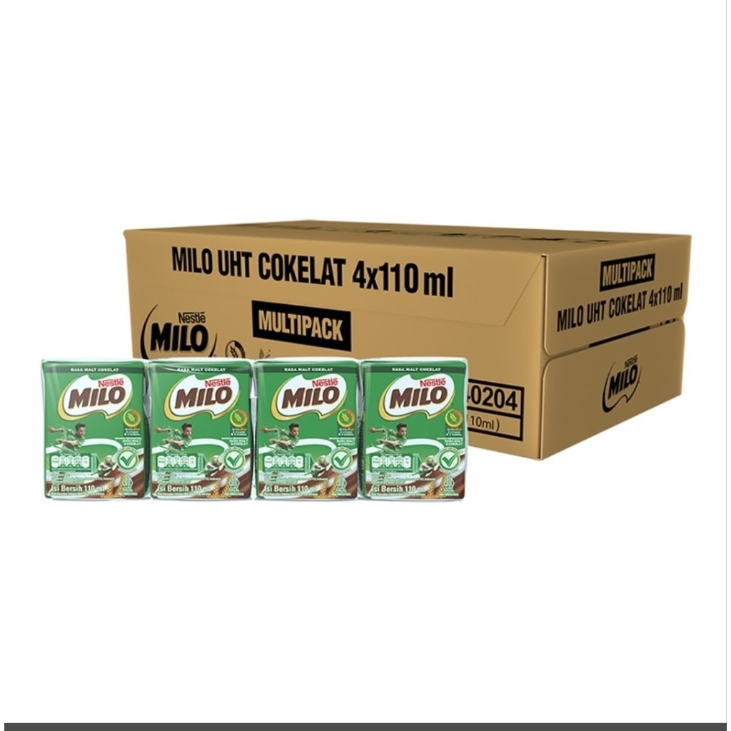 Jual MILO minuman cokelat ber energi kemasan UHT siap minum 125ml/180ml ...