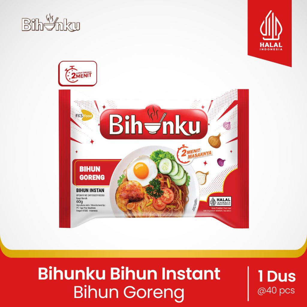 Jual Bihunku Instant - Goreng - 1 karton - 40 Pcs - 60gr | Shopee Indonesia