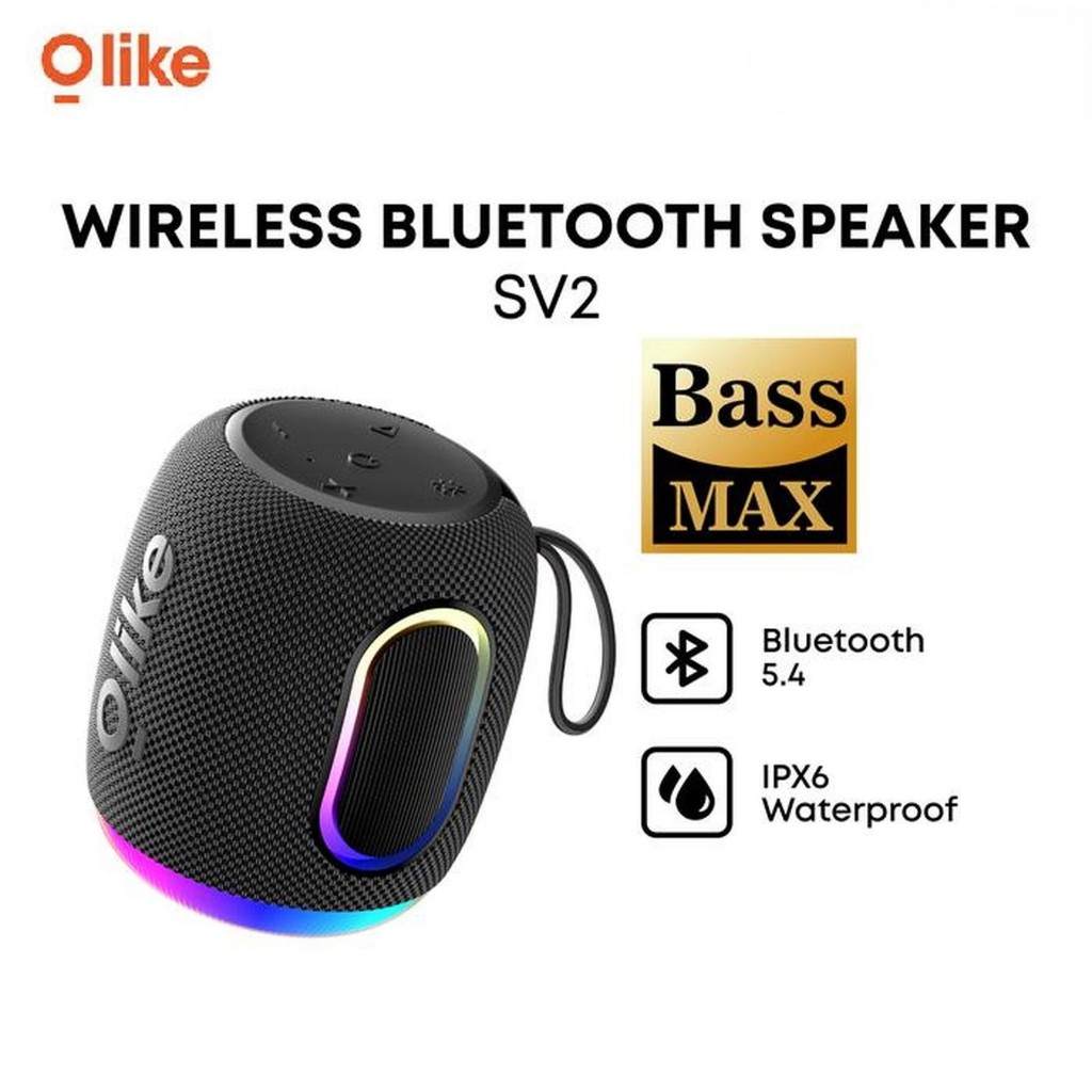 Jual Olike Speaker Super Bass Bluetooth SV2 Series RGB 1800 mAh Playing ...