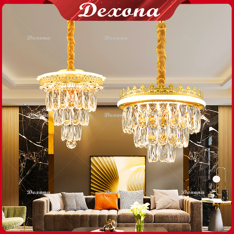 Jual Lampu Gantung Krista mewah 50/40cm Minimalis Modern Lampu Kristal ...