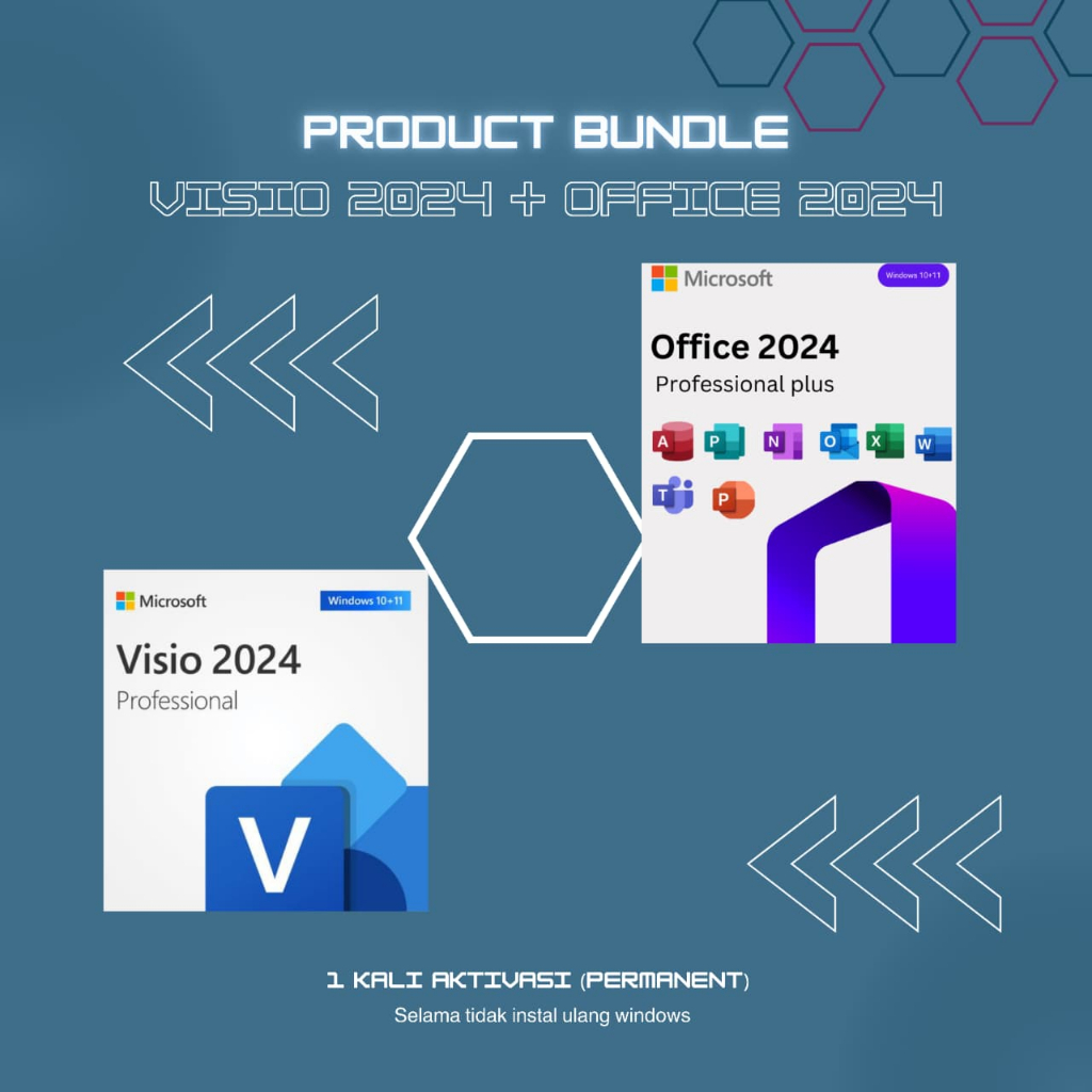 Jual Visio 2024 Pro | Office Professional Plus 2024 | Bundel Visio ...