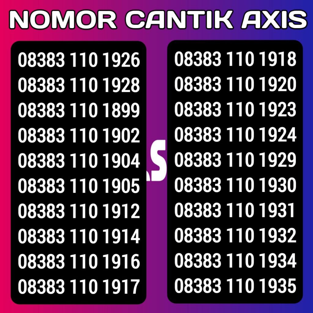 Jual NOMOR CANTIK AXIS ABAB | Shopee Indonesia