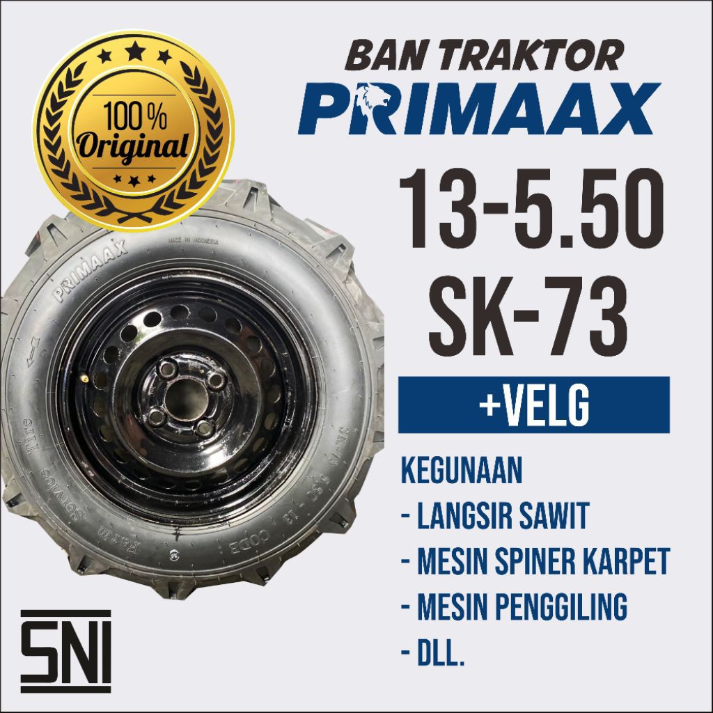 Jual Ban Traktor Ring 13 5.50 + Velg PCD 100 | Shopee Indonesia