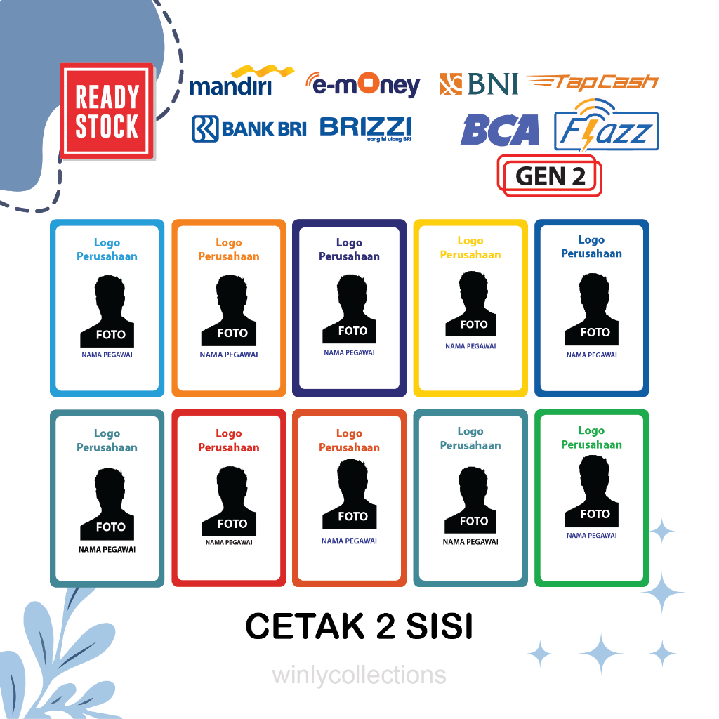 Jual EMONEY KARTU ID CARD T3LK0M ETOLL MANDIRI FLAZZ BCA BNI TAPCASH ...