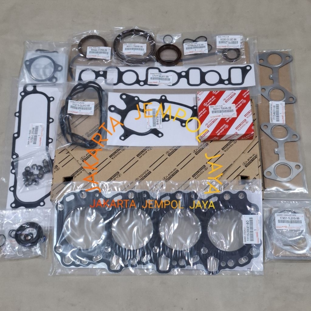 Jual PACKING FULL SET HILUX FORTUNER INNOVA DIESEL 2.5 2KD 04111-0L193 ...