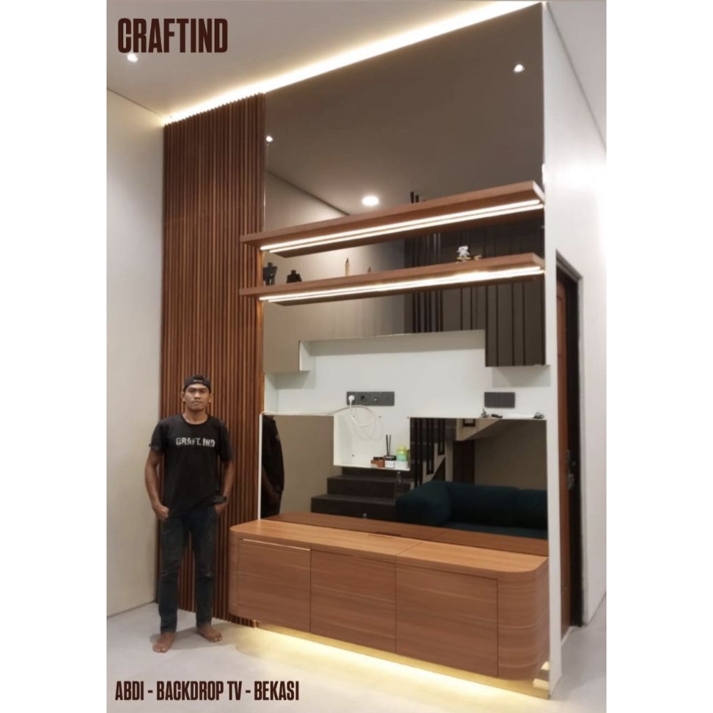 Jual BACKDROP TV MURAH | RAK TV HPL | BUFFET TV HPL | PARTISI PAJANGAN ...