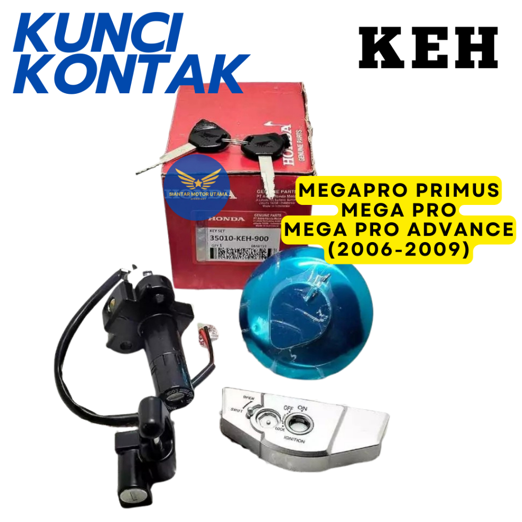 Jual 35010-KEH-900 ORIGINAL Kunci Kontak Set KEH Key Set Honda Mega Pro ...