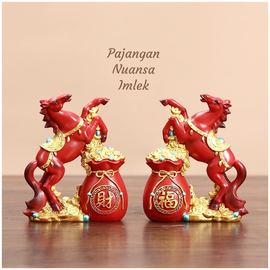 Jual Pajangan Nuansa Imlek KUDA HOKI LUCKY HORSE Kuda Keberuntungan ...