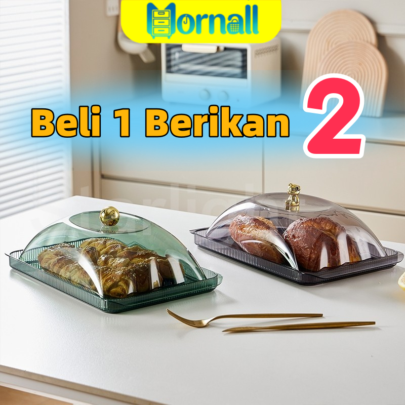 Jual Piring Roti dan Tutupnya Set Wadah Roti/Kue Buah Nampan Saji ...