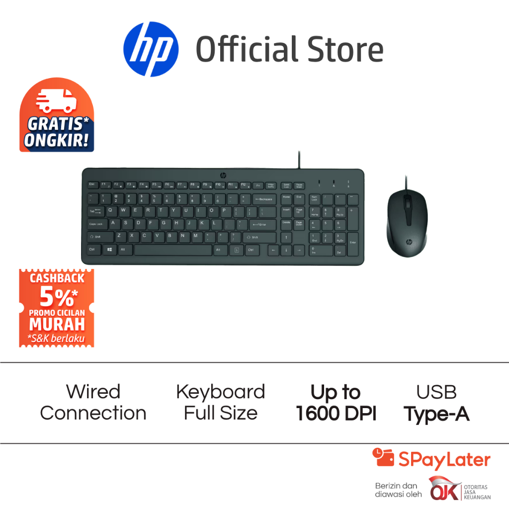 Jual Mouse Wired and Keyboard HP 150 Windows 11 Windows 10 42.59 x 14. ...
