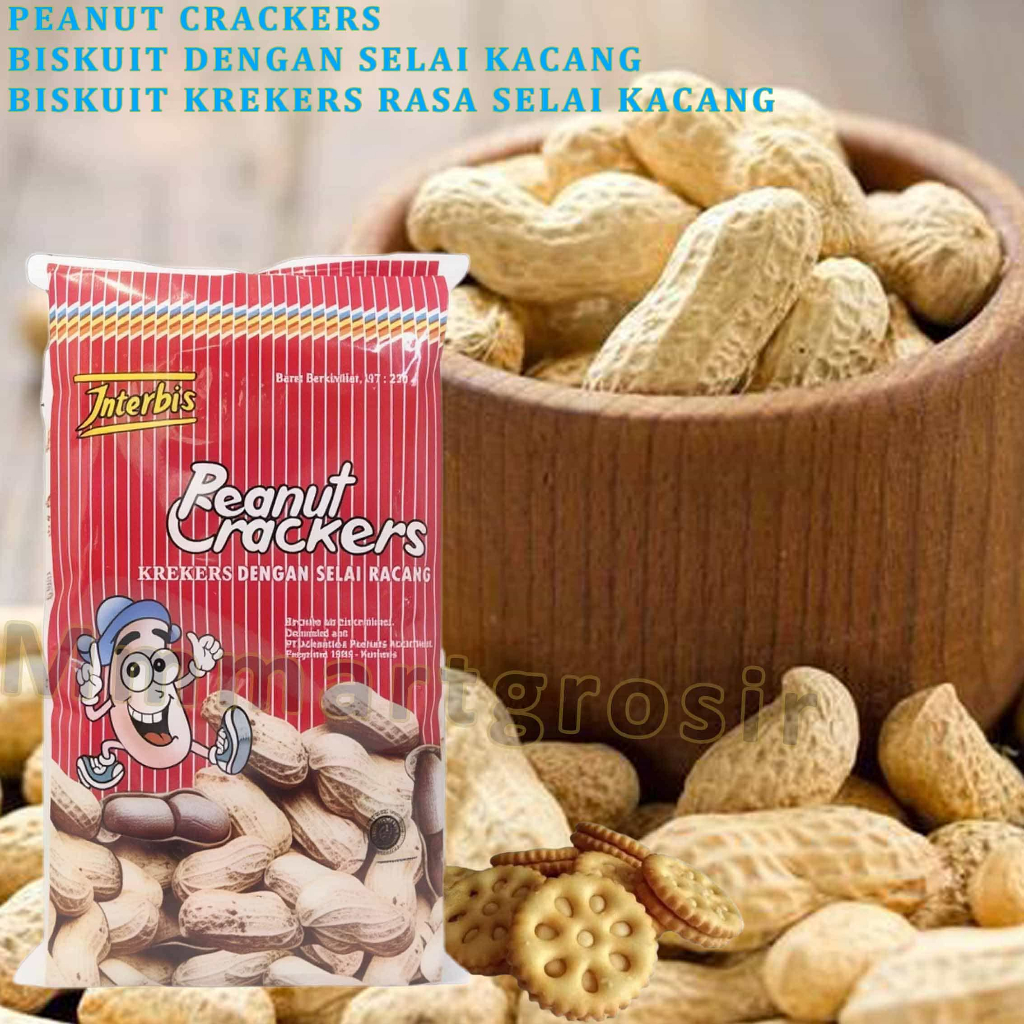 Jual Interbis Peanut Crackers / Biskuit Dengan Krim Kacang / Biskuit ...