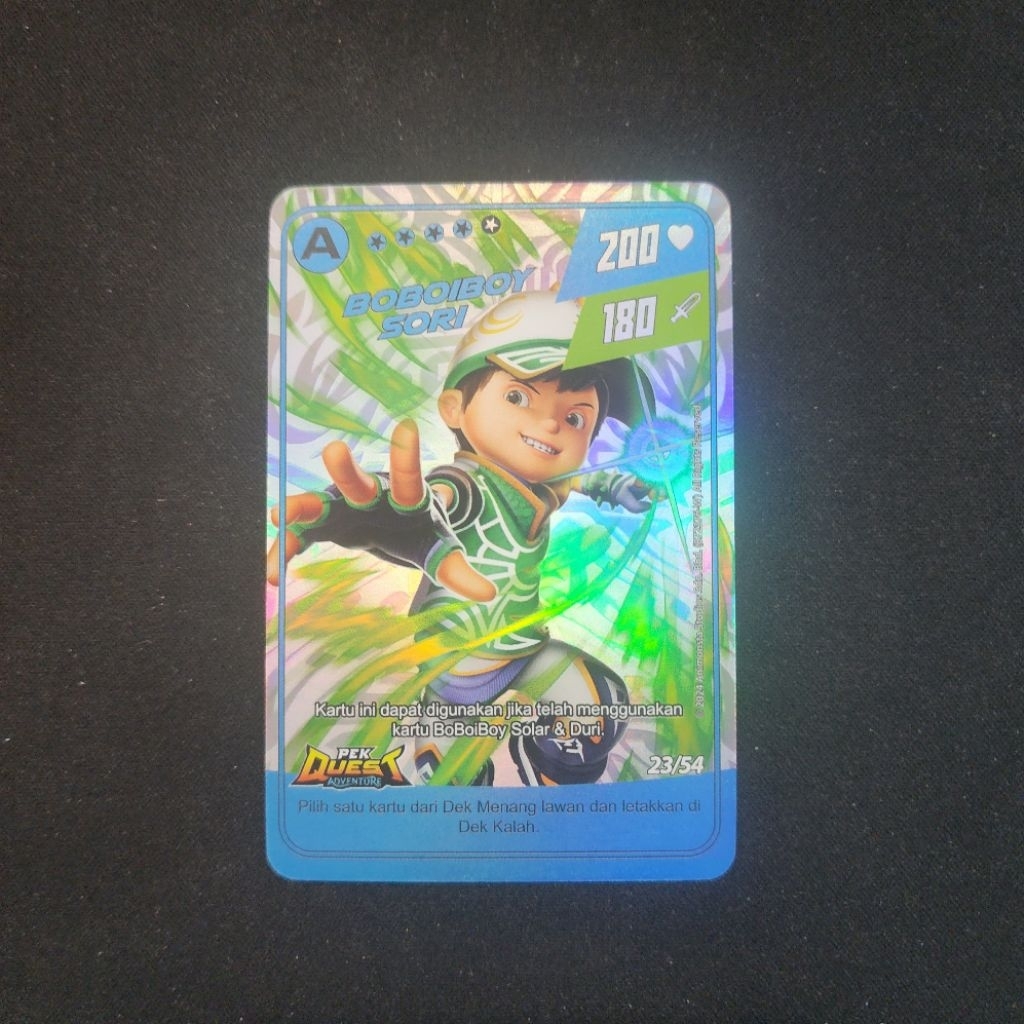 Jual Kartu Boboiboy Monsta Galaxy Card - Boboiboy Sori 23/54 (A Rank ...
