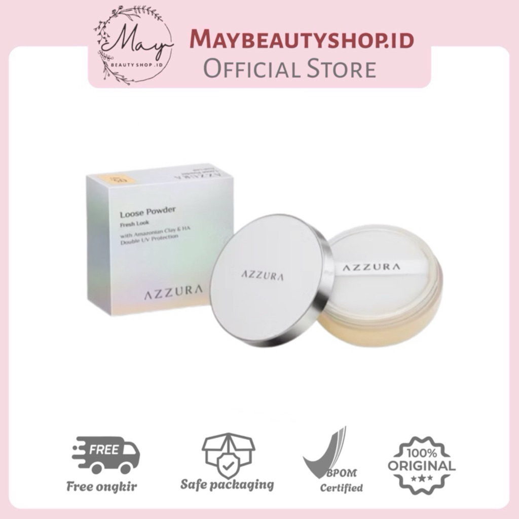 Jual Azzura Loose Powder Terlengkap & Harga Terbaru Mei 2026 | Shopee ...