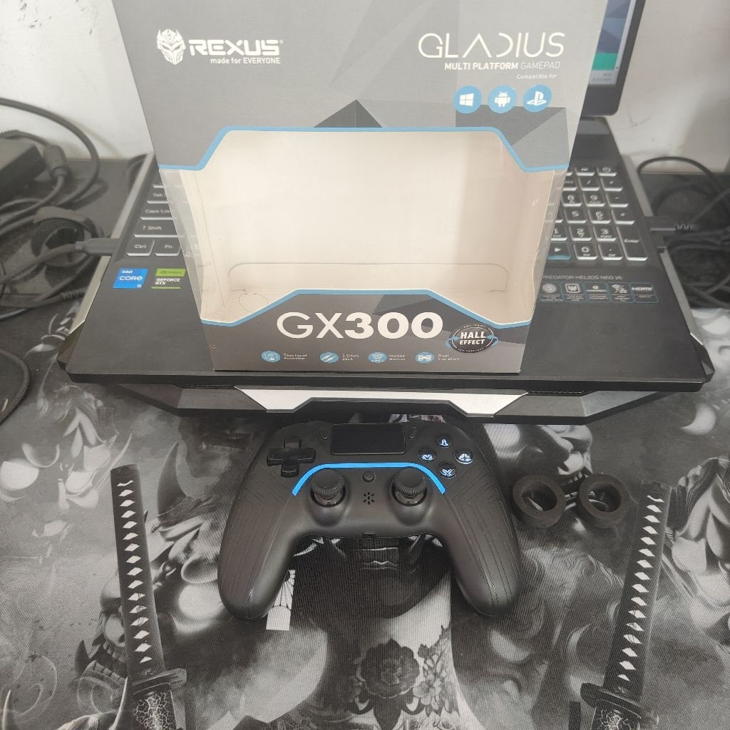 Jual Rexus Bluetooth Gamepad Gladius GX300 V2 Hall Effect - Black ...