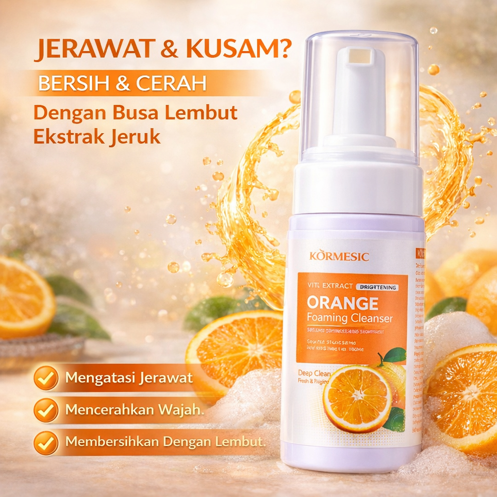 Jual Kormesic Facial Wash Mousse Cleanser Niacinamide 100ml – Facial ...