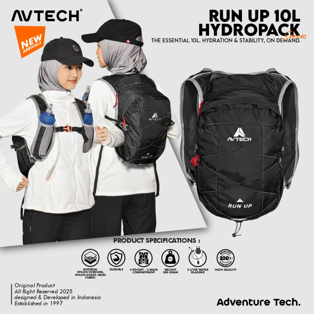 Jual AVTECH - Tas Lari Hydropack Running Trekking Summit Climbing ...