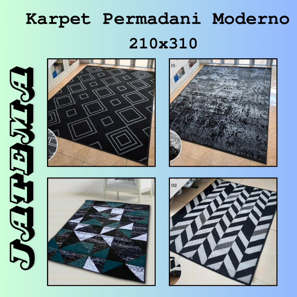 Jual Karpet Lantai Ruang Tamu Permadani "Moderno" Premium Tebal ...