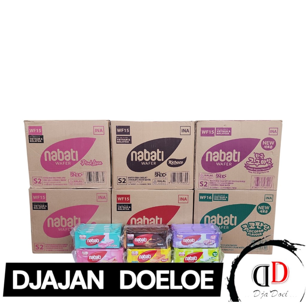 Jual Nabati Wafer MINI KARTON - Isi 12 RENCENG ( Netto 10 Bks x 20 gr ...