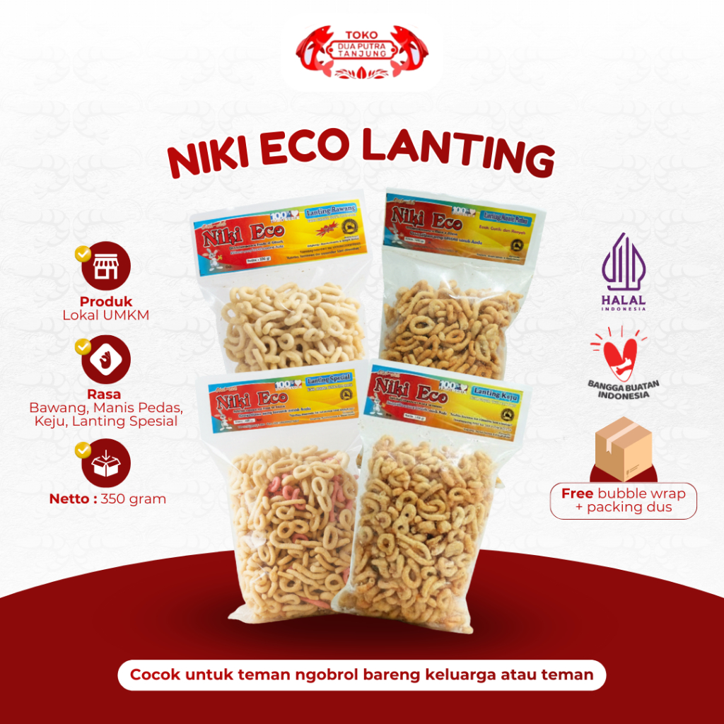 Jual Dua Putra Tanjung Niki Eco Lanting 350gr Cemilan Jajanan ...