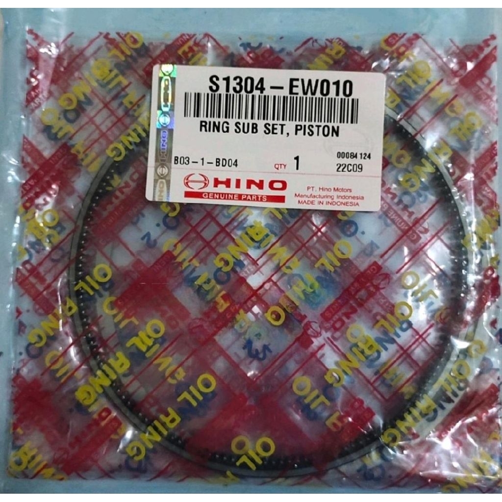 Jual RING PISTON HINO 500 LOHAN JO8E JO8C FM260TI FM260JD ORIGINAL HOP ...
