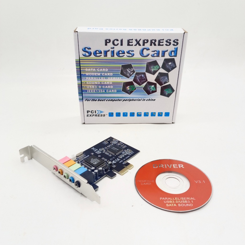 Jual PCIE TO SOUND 5.1 SUPPORT WIN XP/7/8 PCI EXPRESS SOUND 5.1 3D ...